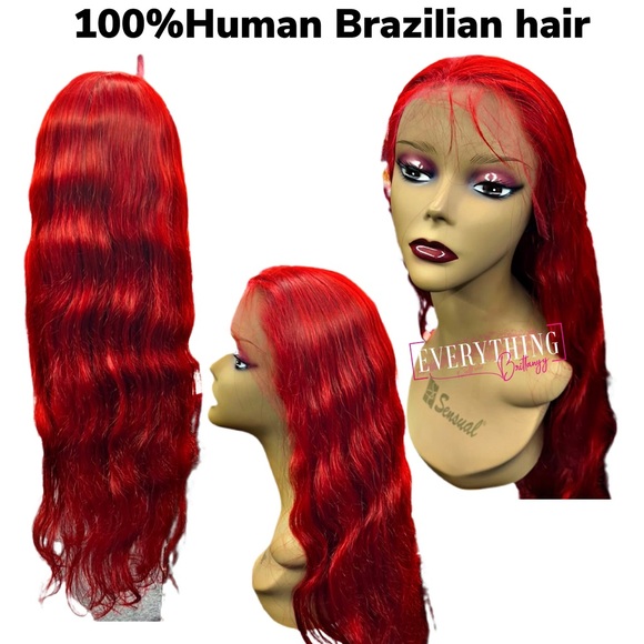 100% Brazilian Human Hair | Hair | This Baby Is Ruby Red She Is 3long ...